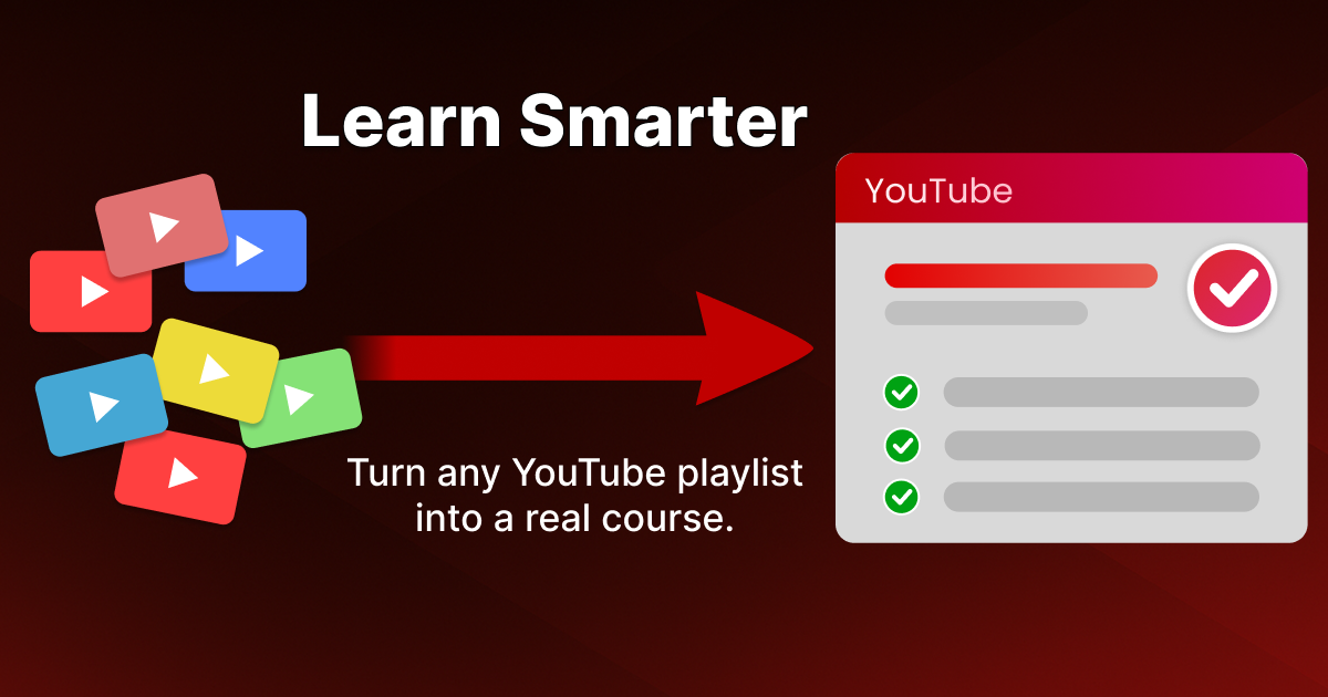 Track My Course: YouTube Playlist Progress Tracker